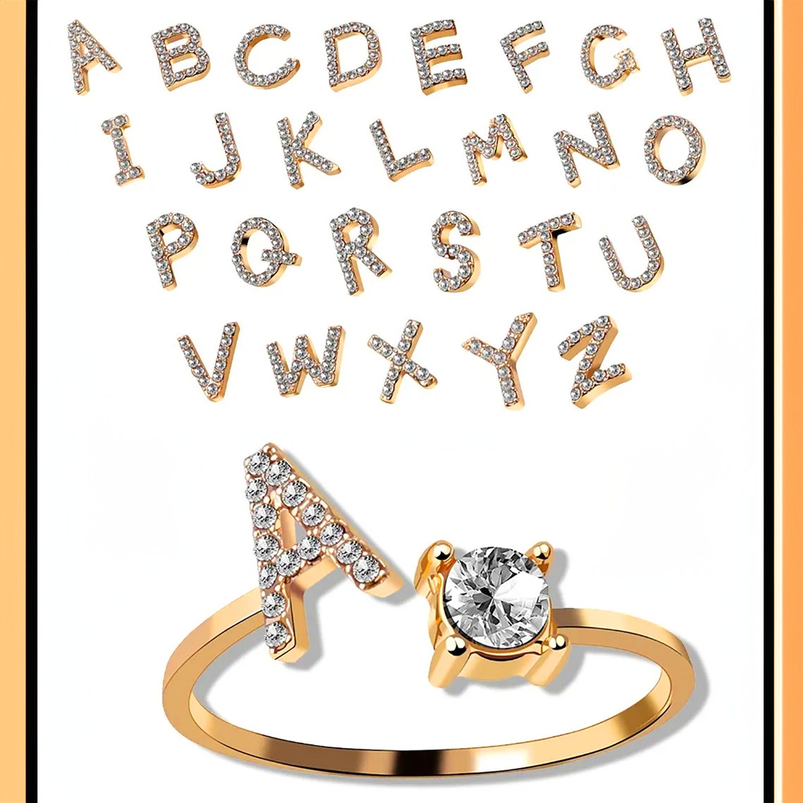 Single Letter as Charm Subtle Expression of Personality High-quality ...