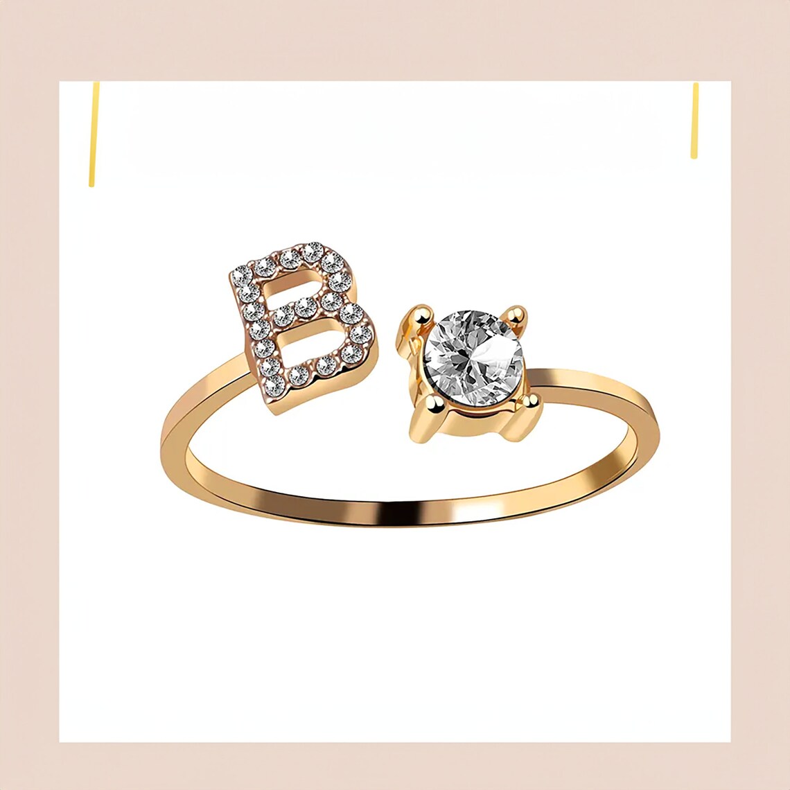 Single Letter as Charm Subtle Expression of Personality High-quality ...