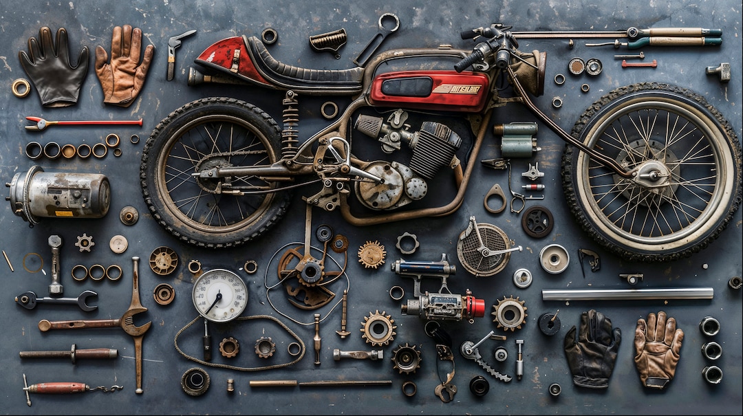 Printable Diagram of a Mechanical Assembly of an Almost Disassembled ...