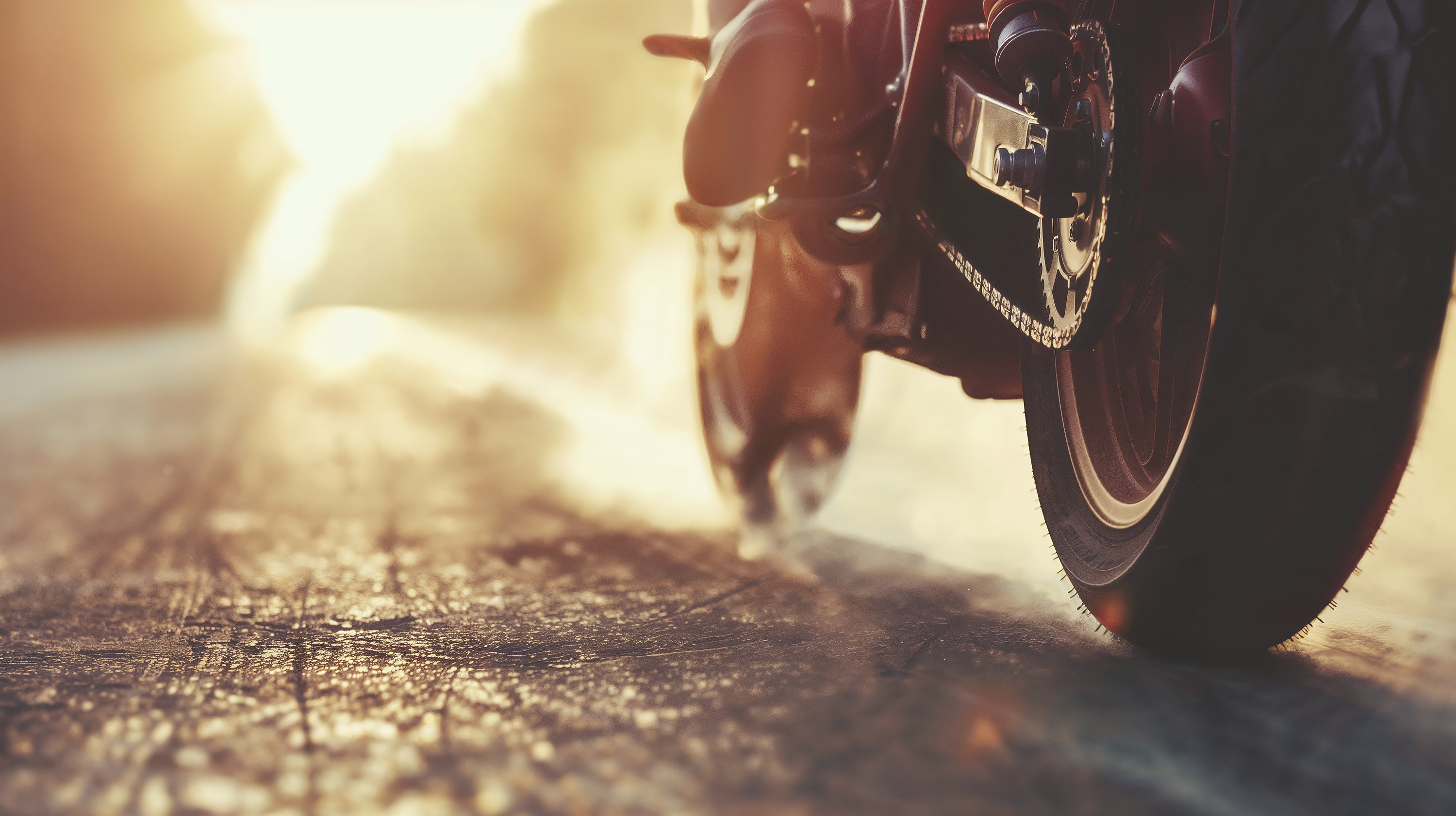 Printable Picture of a Motorcycle Accelerating and Burning Its Rear ...