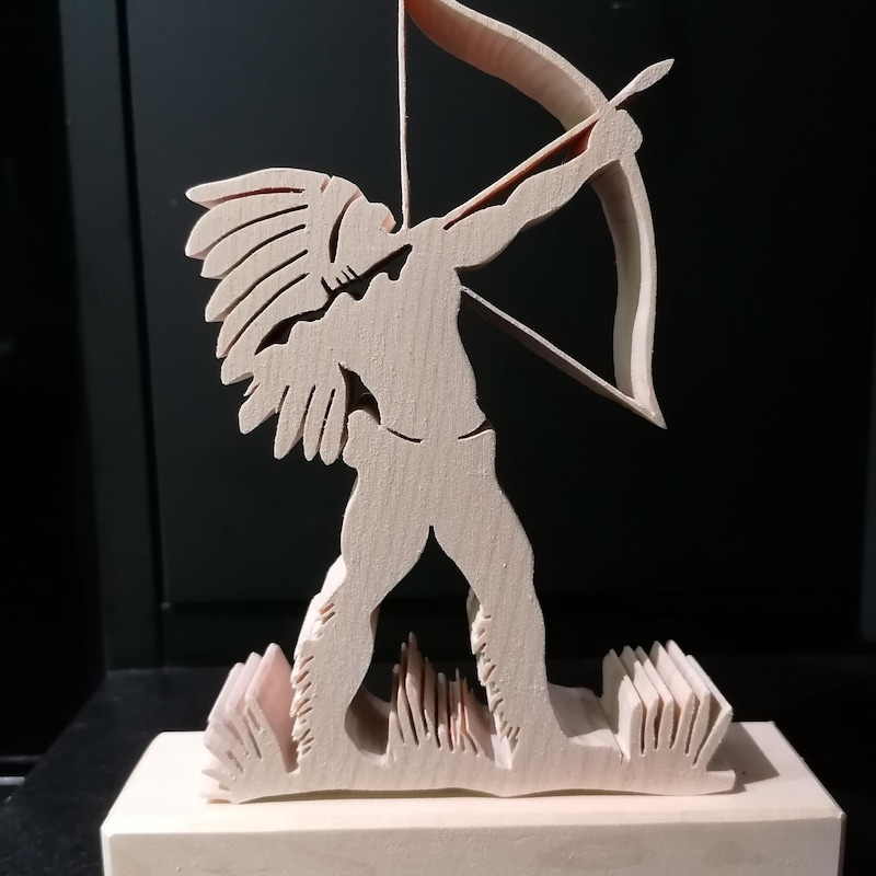 Indianer statue holz - Etsy.de