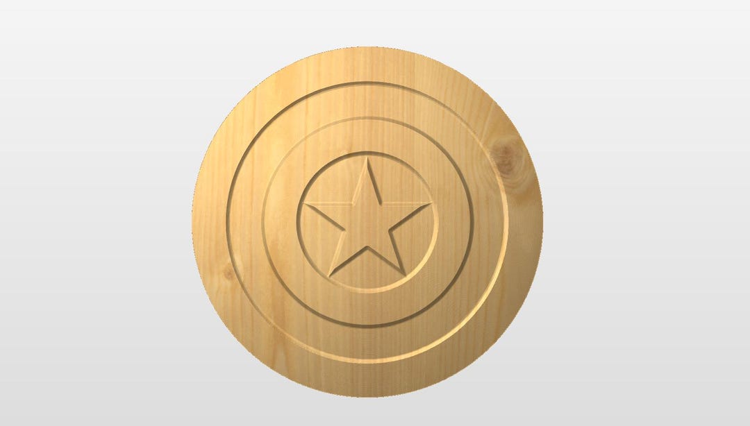 Captain America Shield – Vectric Aspire Project File – CNC Carving ...