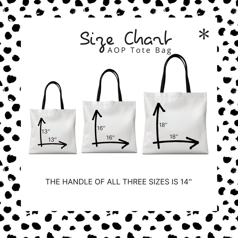 AOP Tote Bag With Folkloric Embroidery Print Unique Gift for Everyone ...