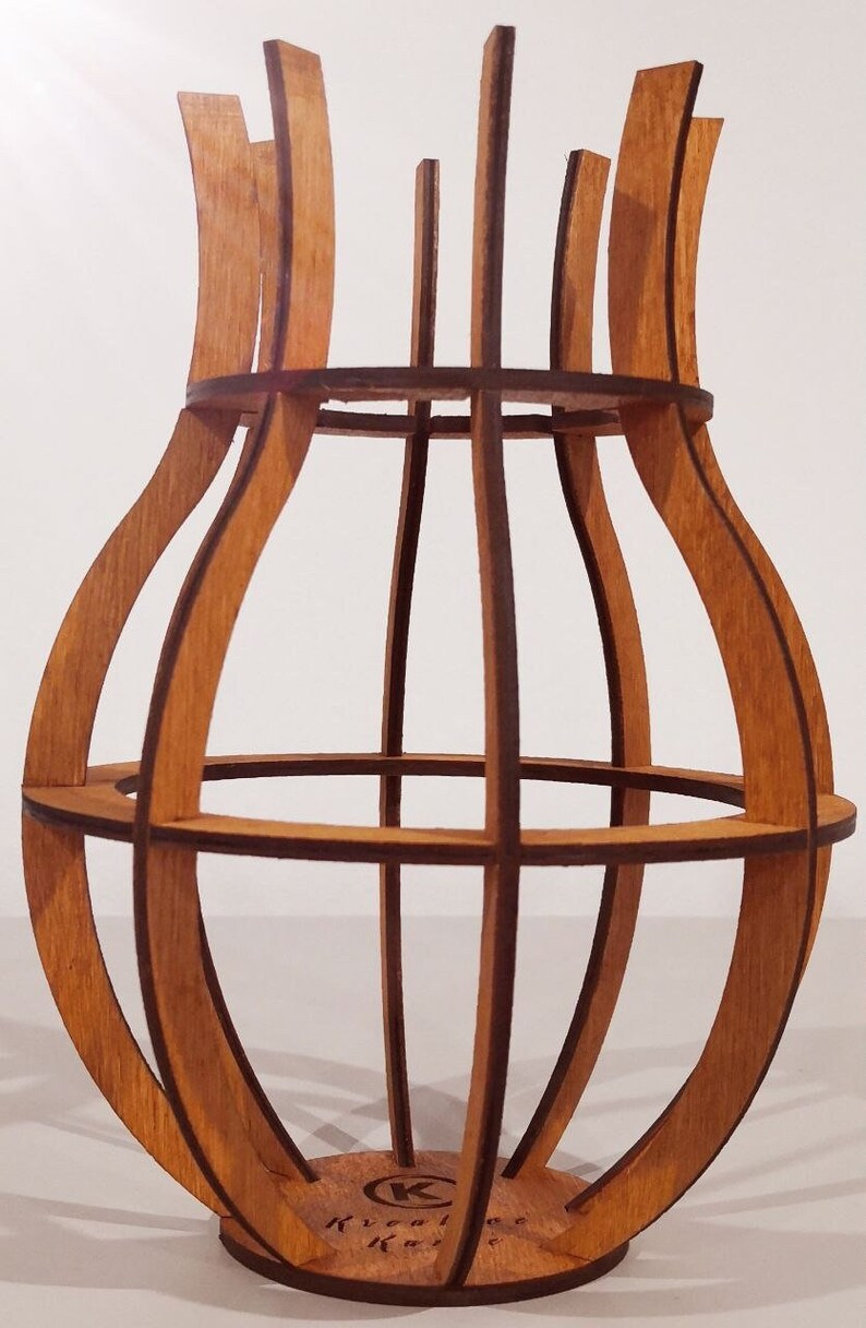 Vase Made From 3 Mm Material SVG DWG DXF Lbrn2 Ai - Etsy