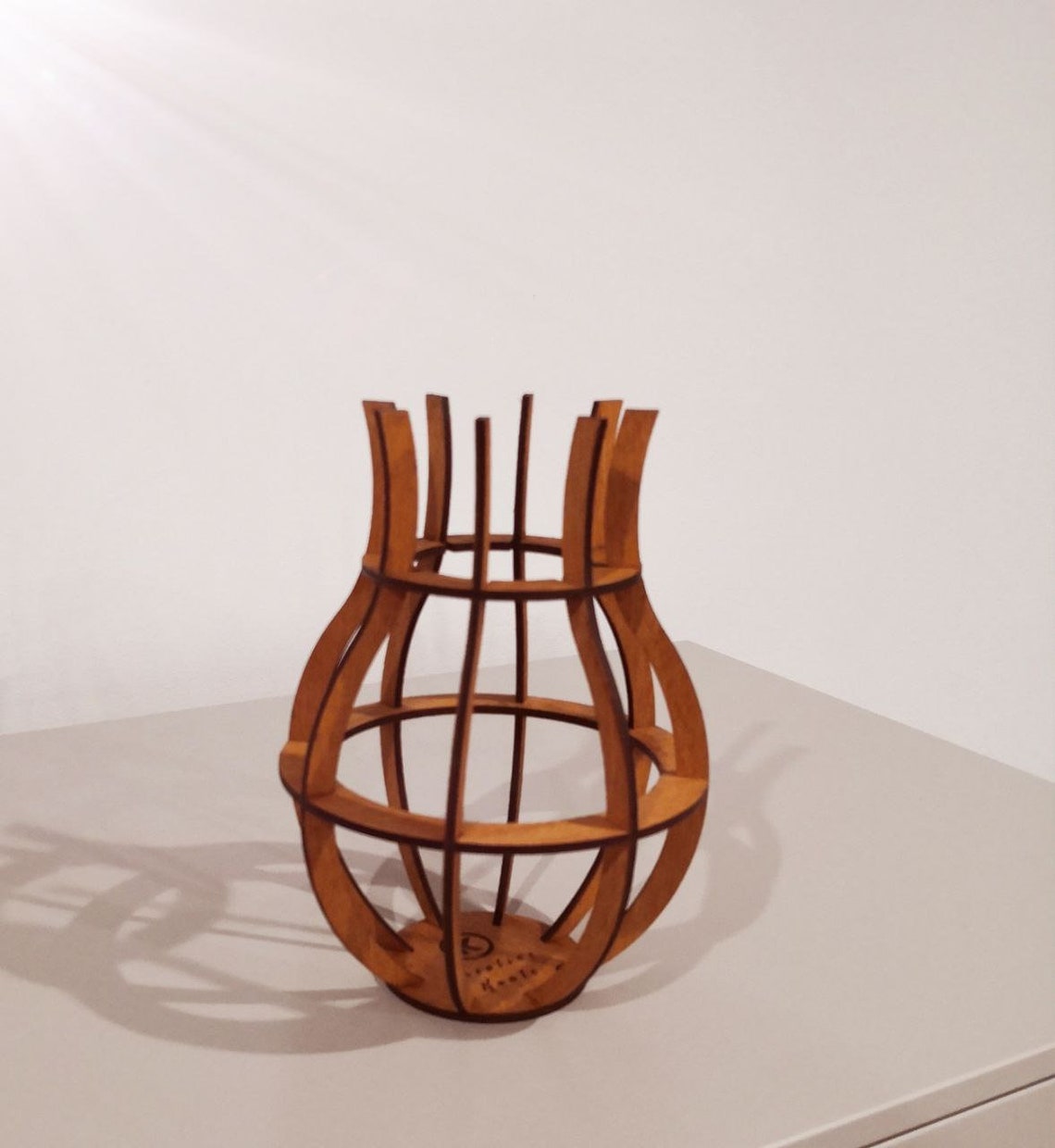 Vase Made From 3 Mm Material SVG DWG DXF Lbrn2 Ai - Etsy