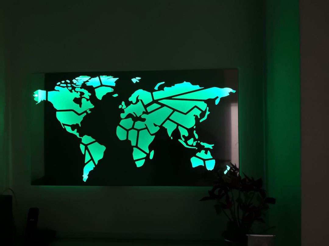 World Map DXF and DWG Files - Etsy