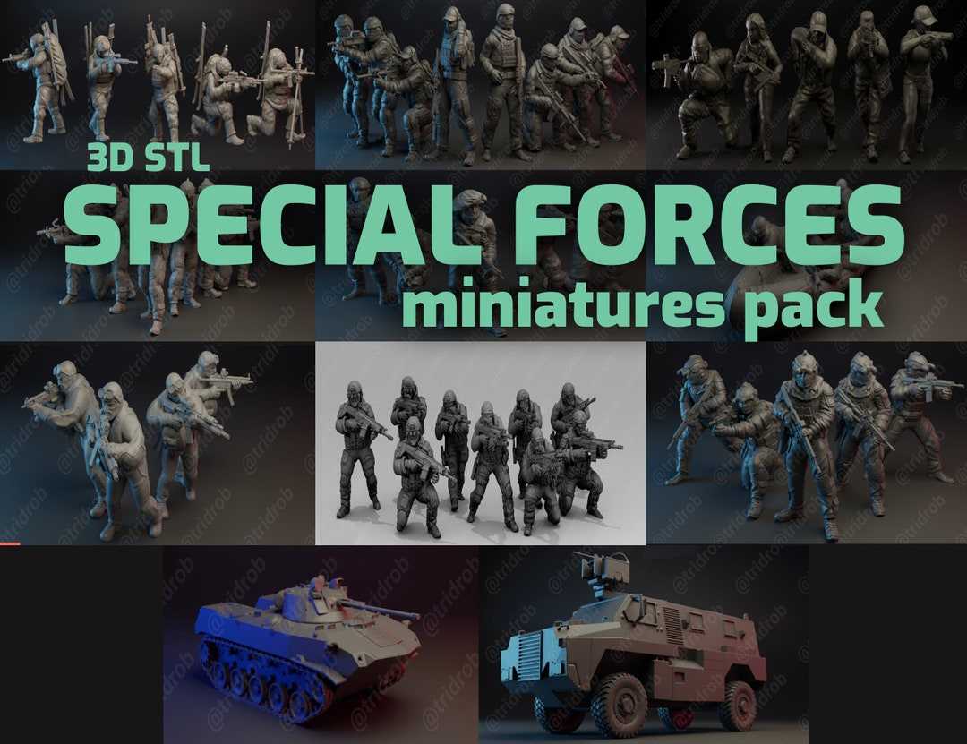 3D STL Special Forces | 3d Stl Pack | Stl File | Stl Pack | Stl Bundle ...
