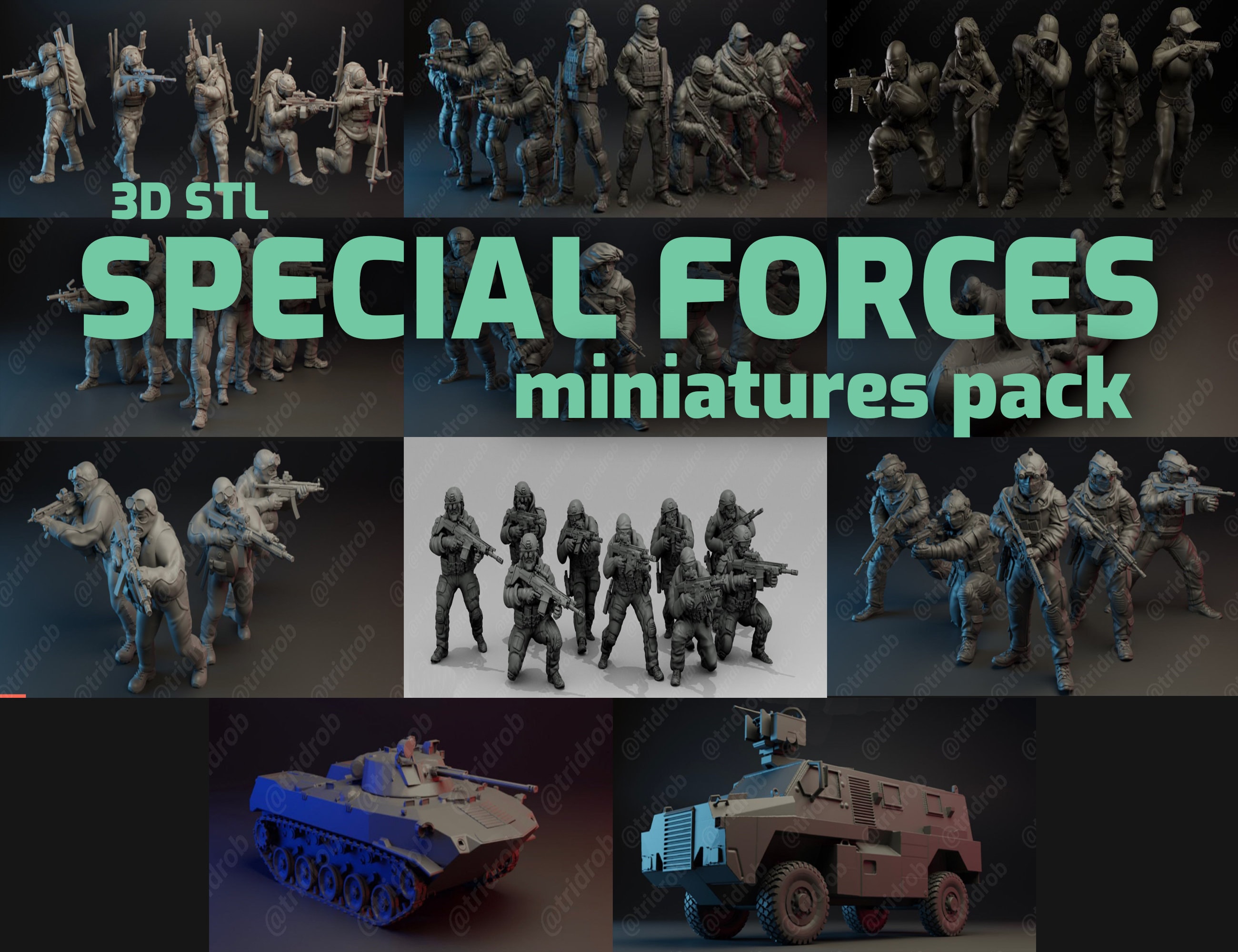 3D STL Special Forces | 3d Stl Pack | Stl File | Stl Pack | Stl Bundle | 3d | Stl - Etsy