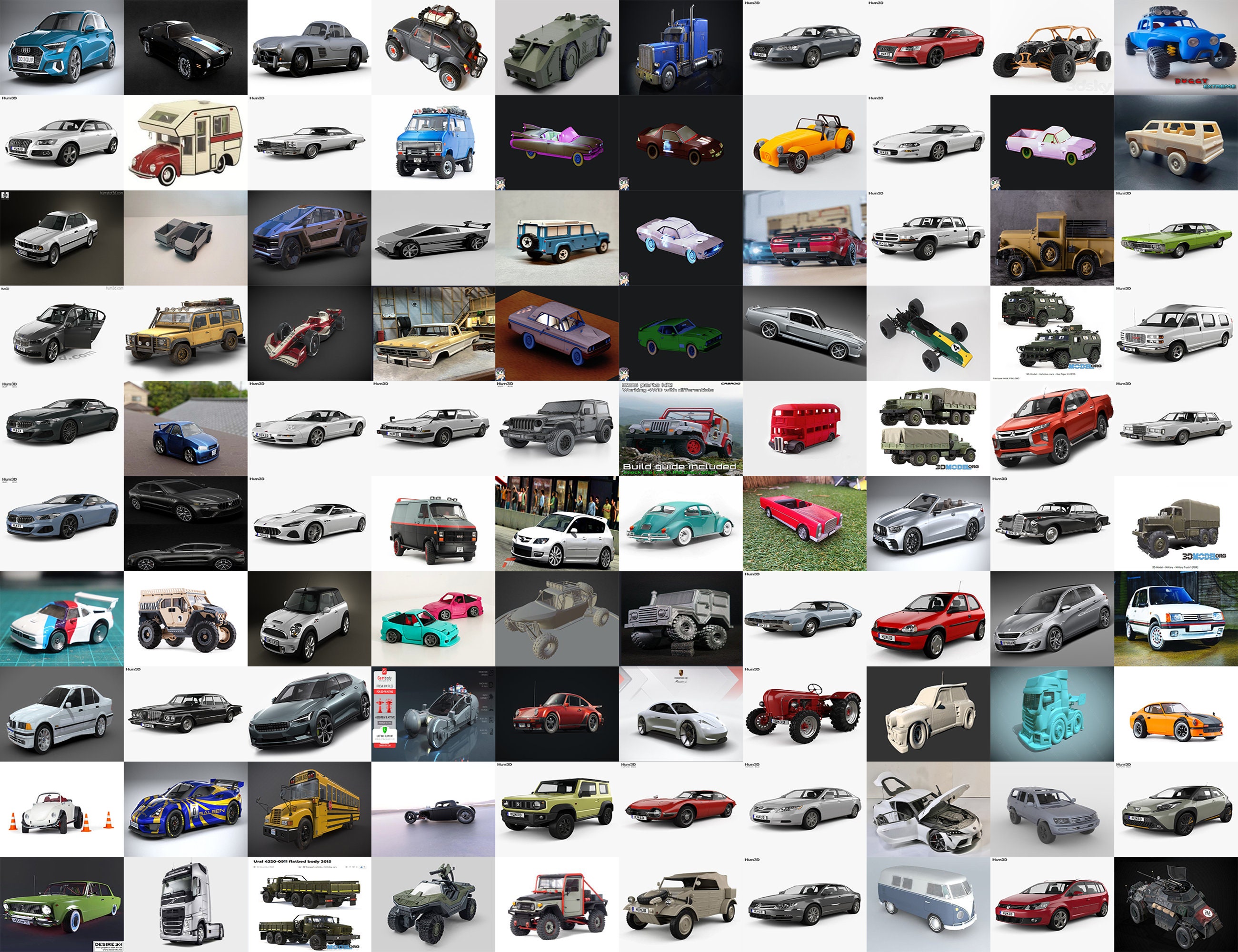 3D Stl Big Car Model Pack - 3d Nsfw Pack - Nsfw - 3d Stl Pack - 3d Stl ...