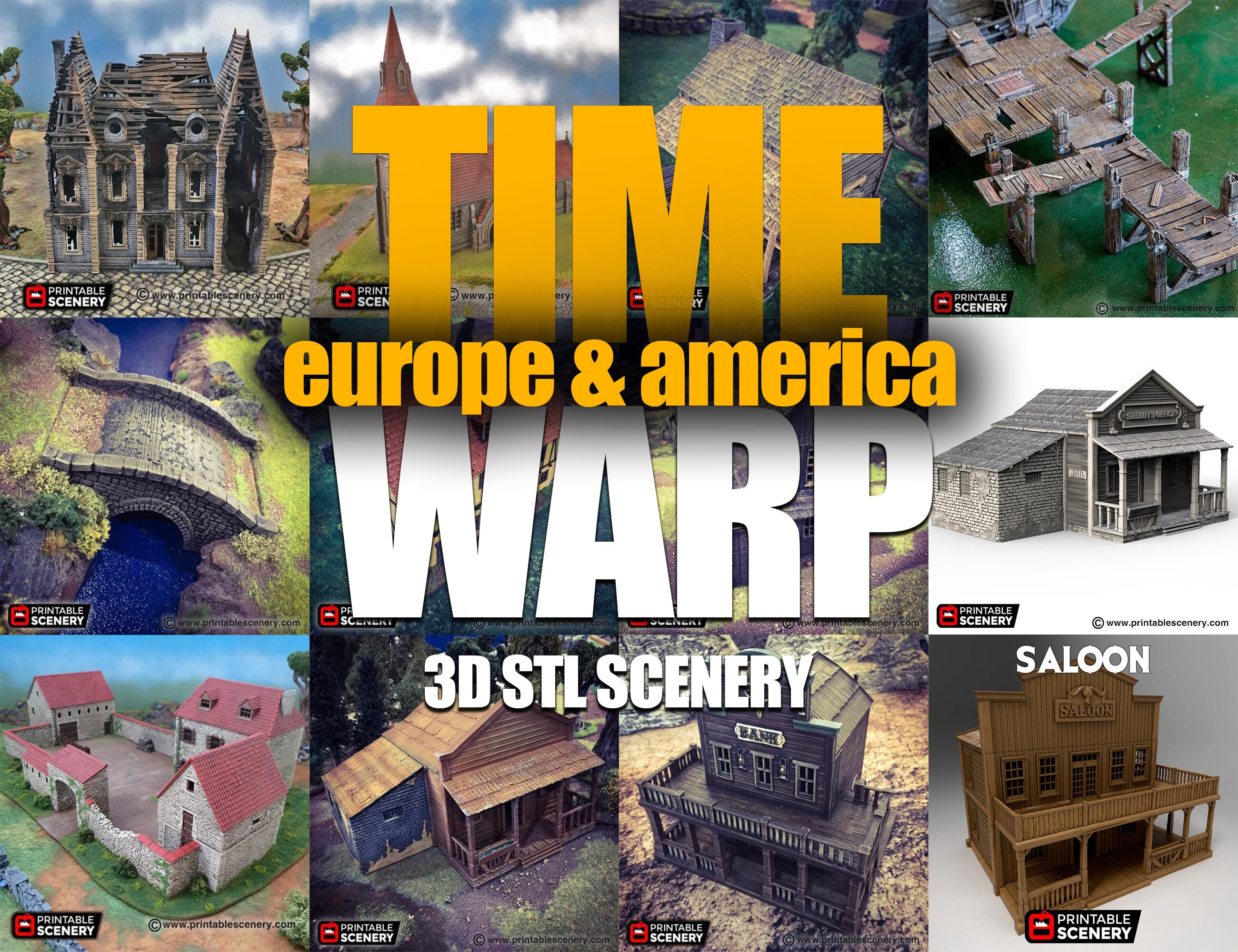 Time Warp 3d Stl Scenery Pack 3d Stl Pack Terrains Scenery Stl ...