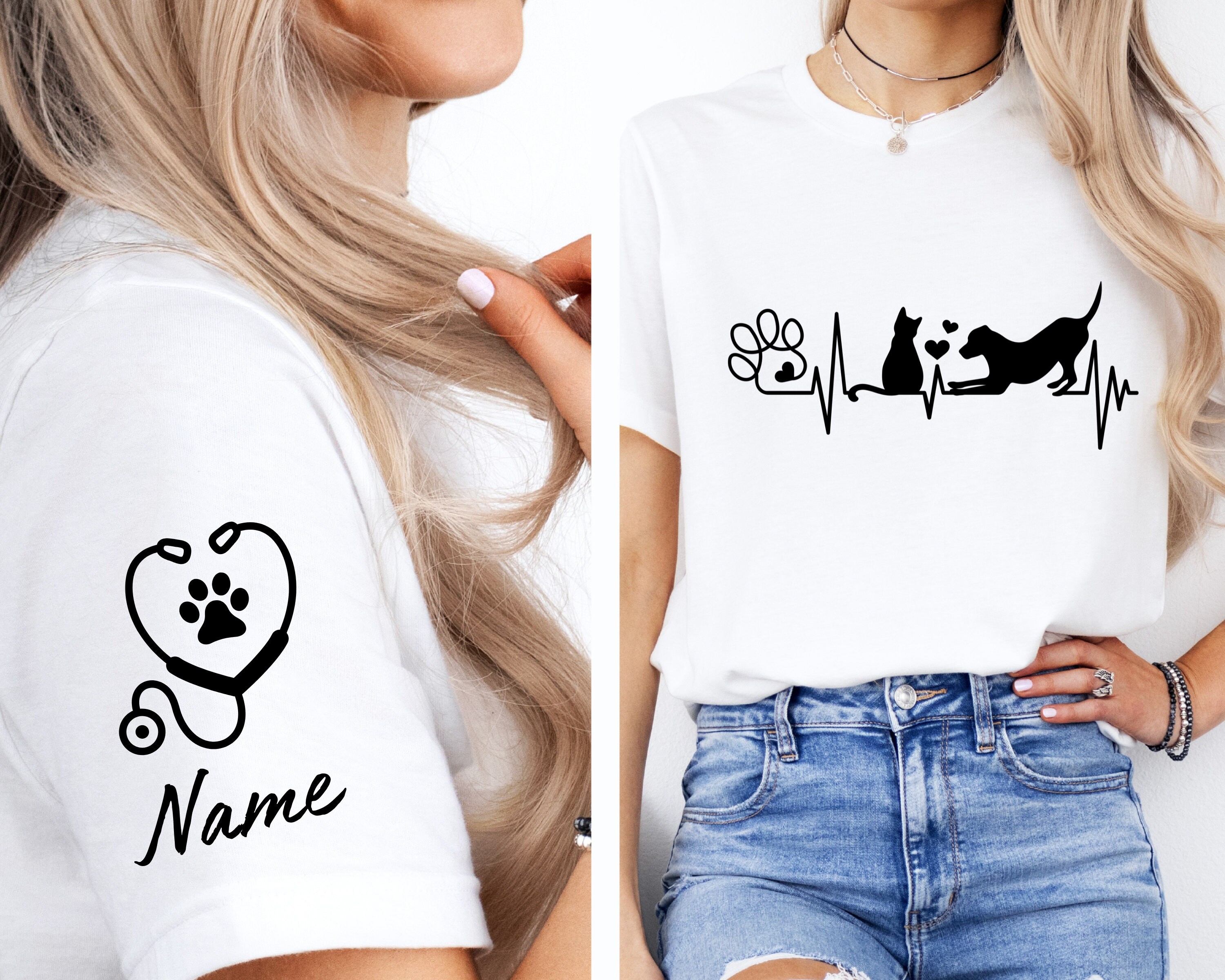 Custom Vet Tech Shirt, Vet Tech T-shirt, Personalized Vet Gifts ...