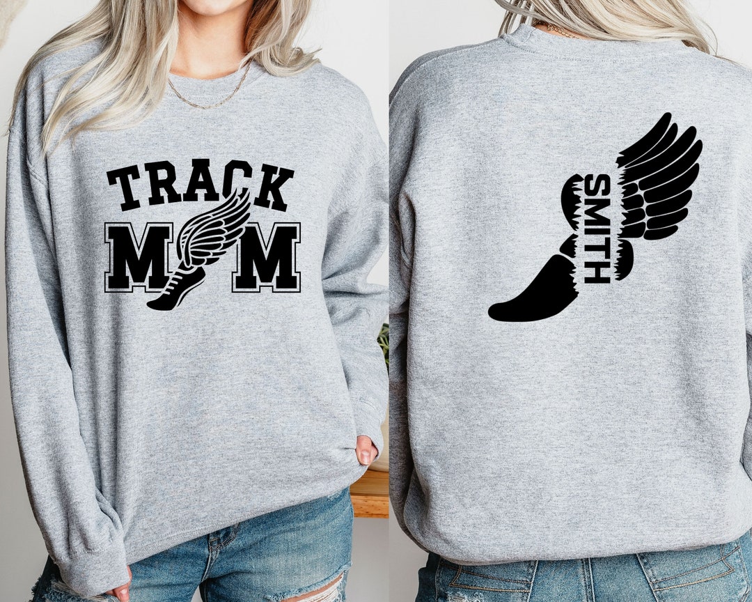 Custom Track Mom Sweatshirt,personalized Track and Field Mom Shirt ...