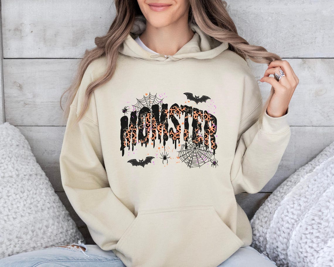 Momster Halloween Hoodie, Momster Sweatshirt, Halloween Mom Sweater ...