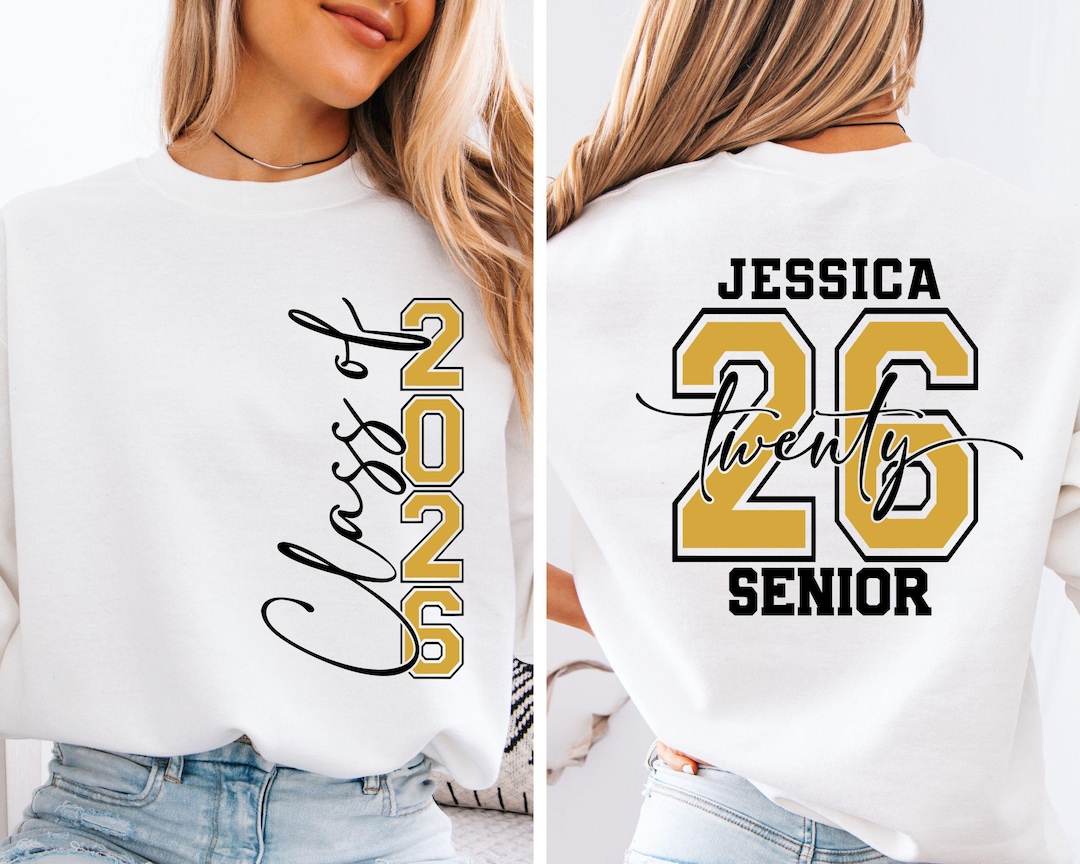 Custom Senior 2026 Sweatshirt,class of 26 Sweater,graduation 2026 ...