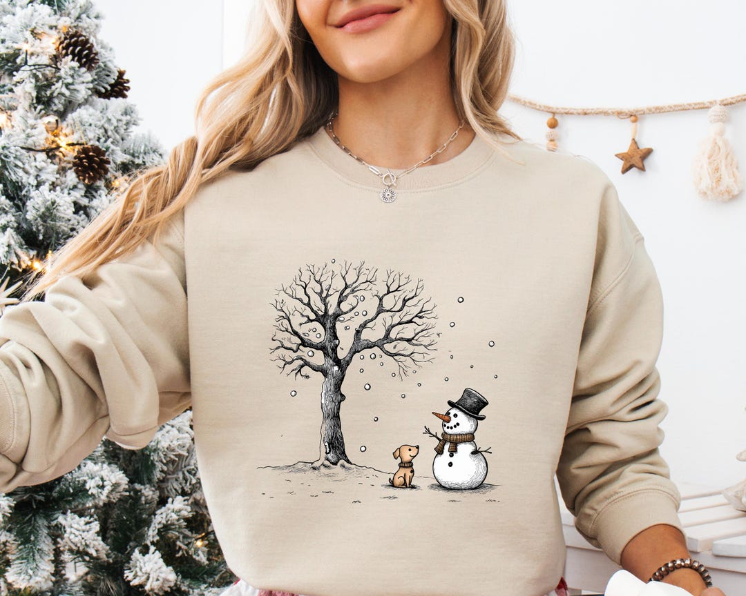Snowman Christmas Sweatshirt,christmas Snowman Dog Sweater,winter ...