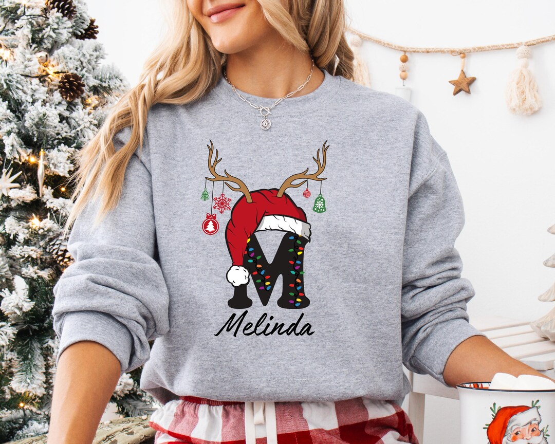 Family Christmas Name Sweatshirt, Matching Family Christmas Sweaters ...