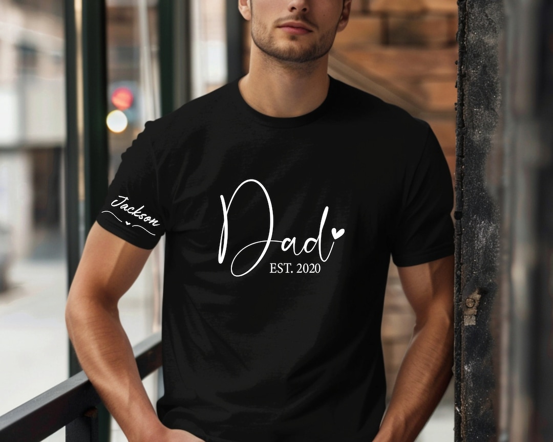 Personalized Dad Shirt, Custom Dad Shirt, New Dad Custom Tshirt, Dad ...