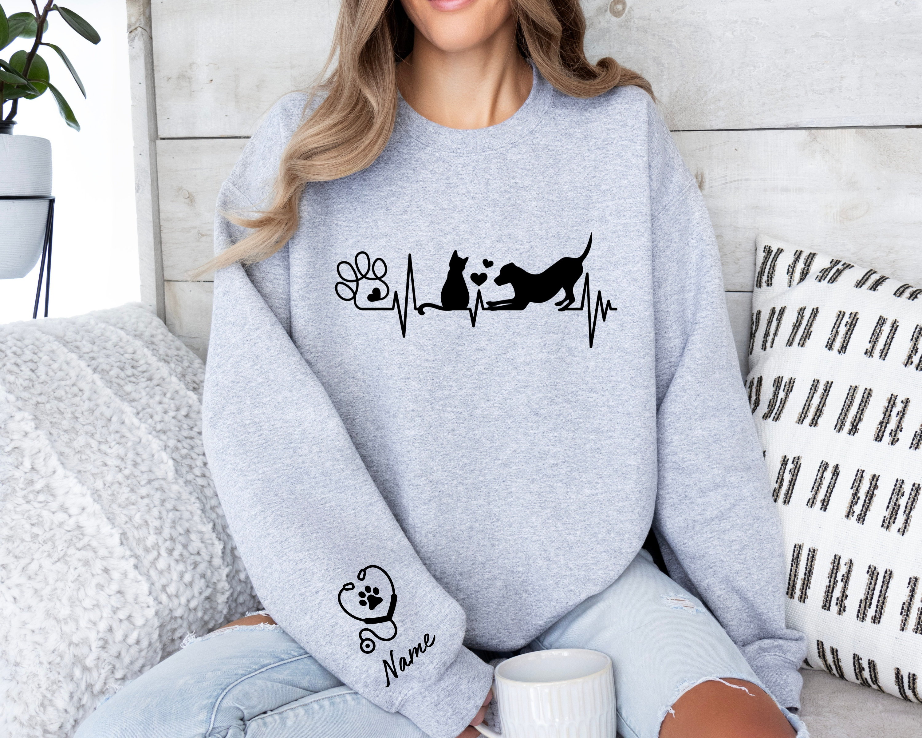 Custom Vet Tech Sweatshirt, Vet Tech Sweater, Personalized Vet Gifts ...