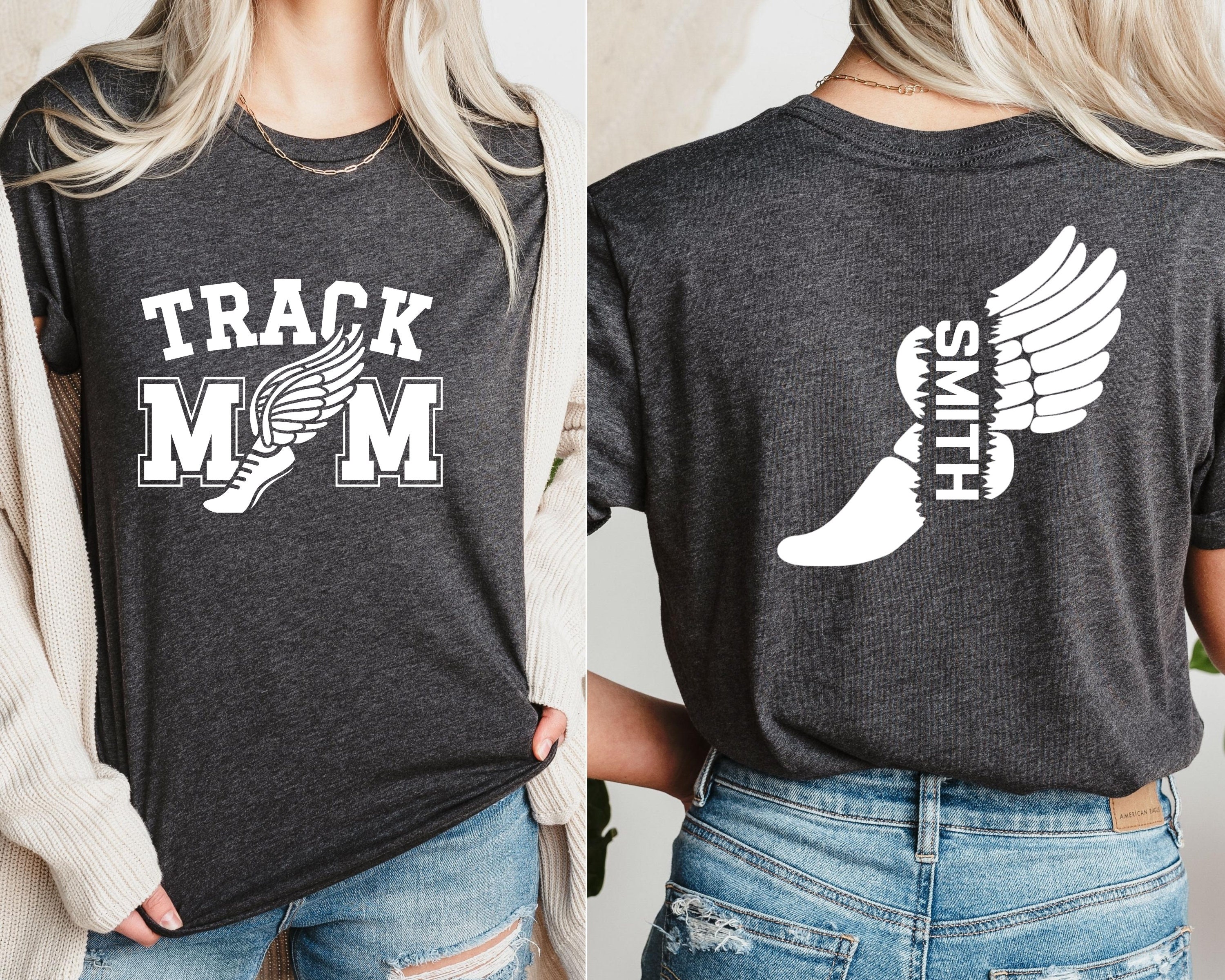 Custom Track Mom Shirt, Personalized Track and Field Mom Shirt, Track ...