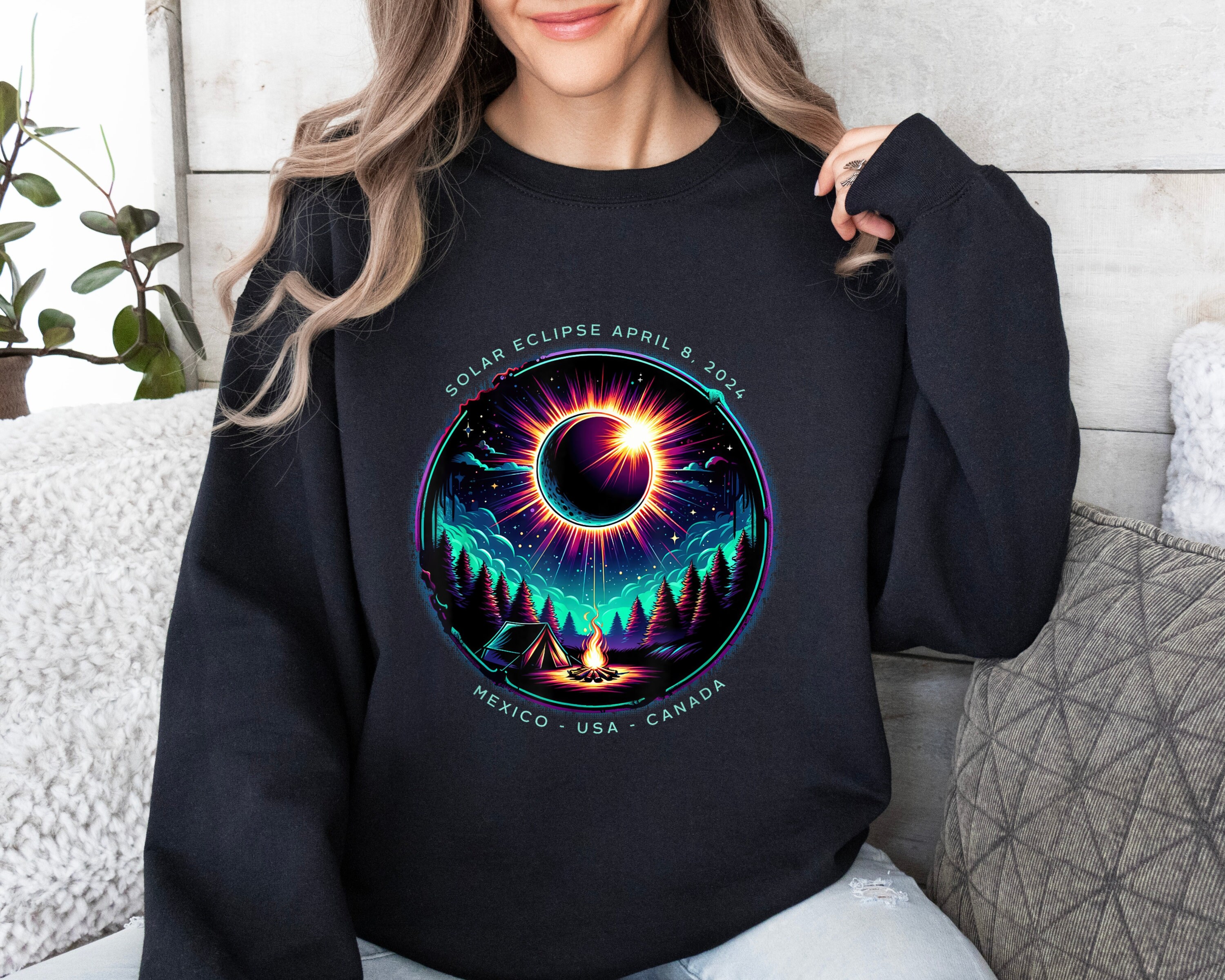 Custom Total Solar Eclipse 2024 Shirt, April 8 2024 Shirt,celestial ...