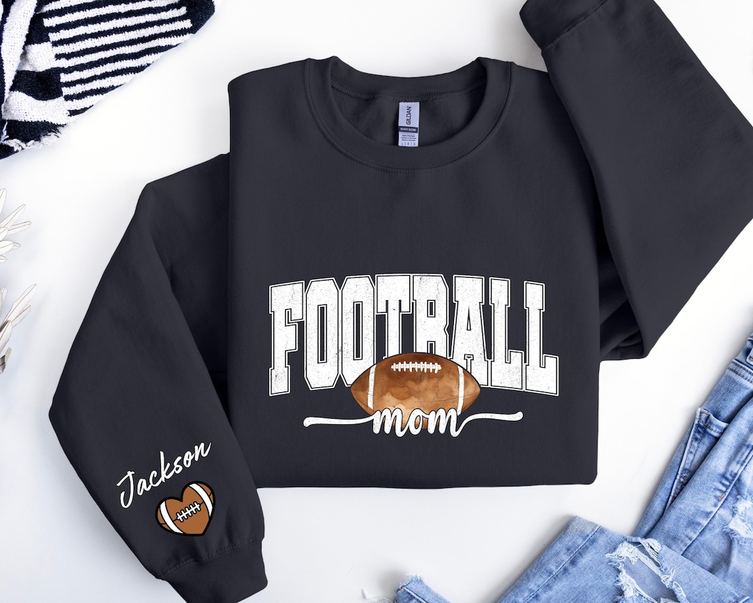 Football Mom Sweatshirt,personalized Football Mom Sweater,football Mom ...