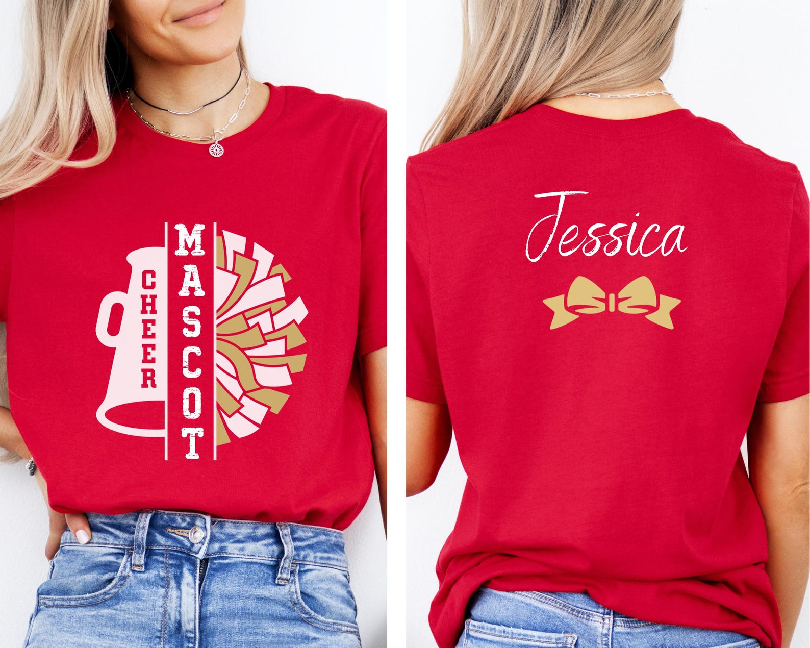 Custom Cheer T-shirt, Cheer Shirt, Cheer Squad Shirts, Megaphone Shirt ...