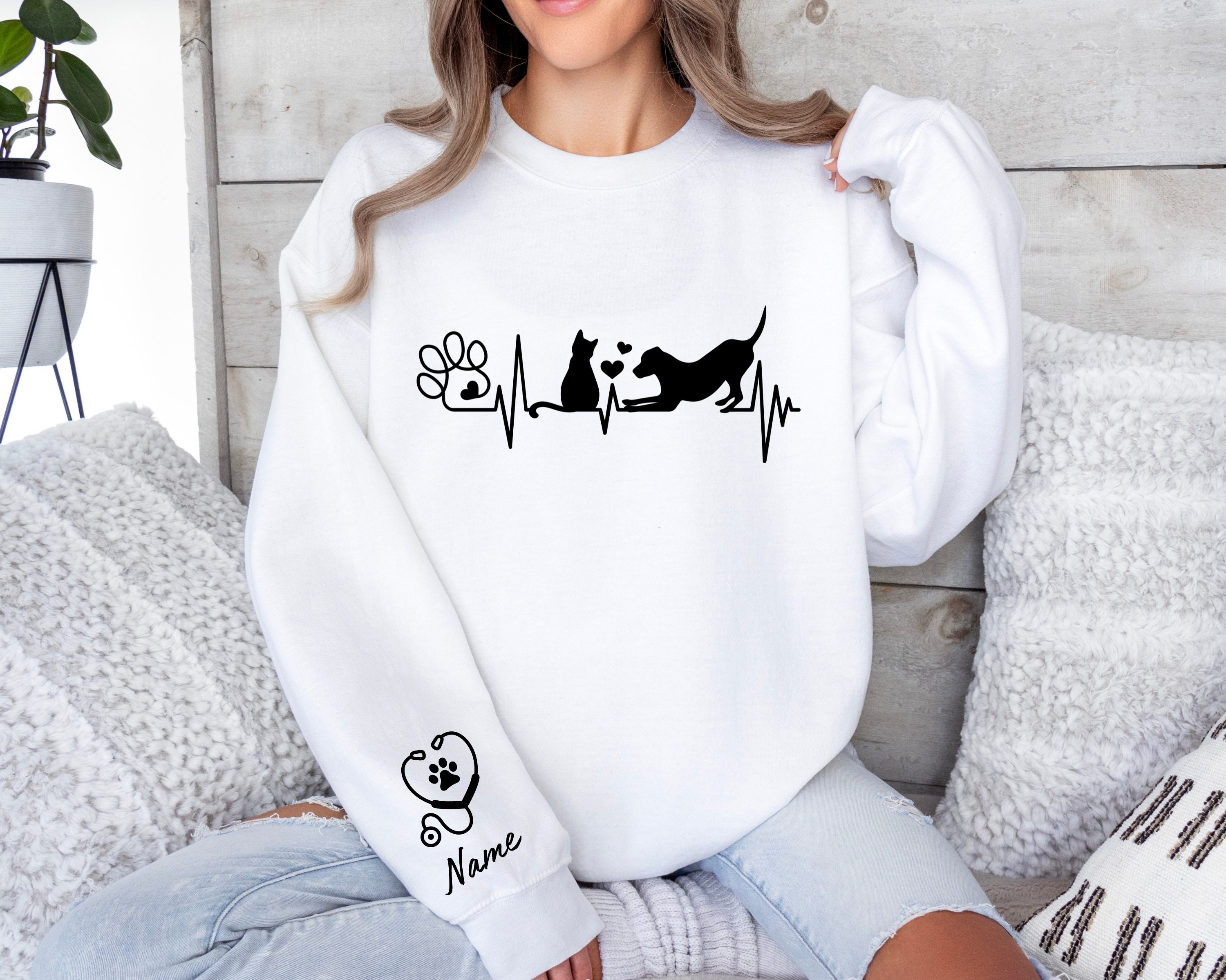 Custom Vet Tech Sweatshirt, Vet Tech Sweater, Personalized Vet Gifts ...