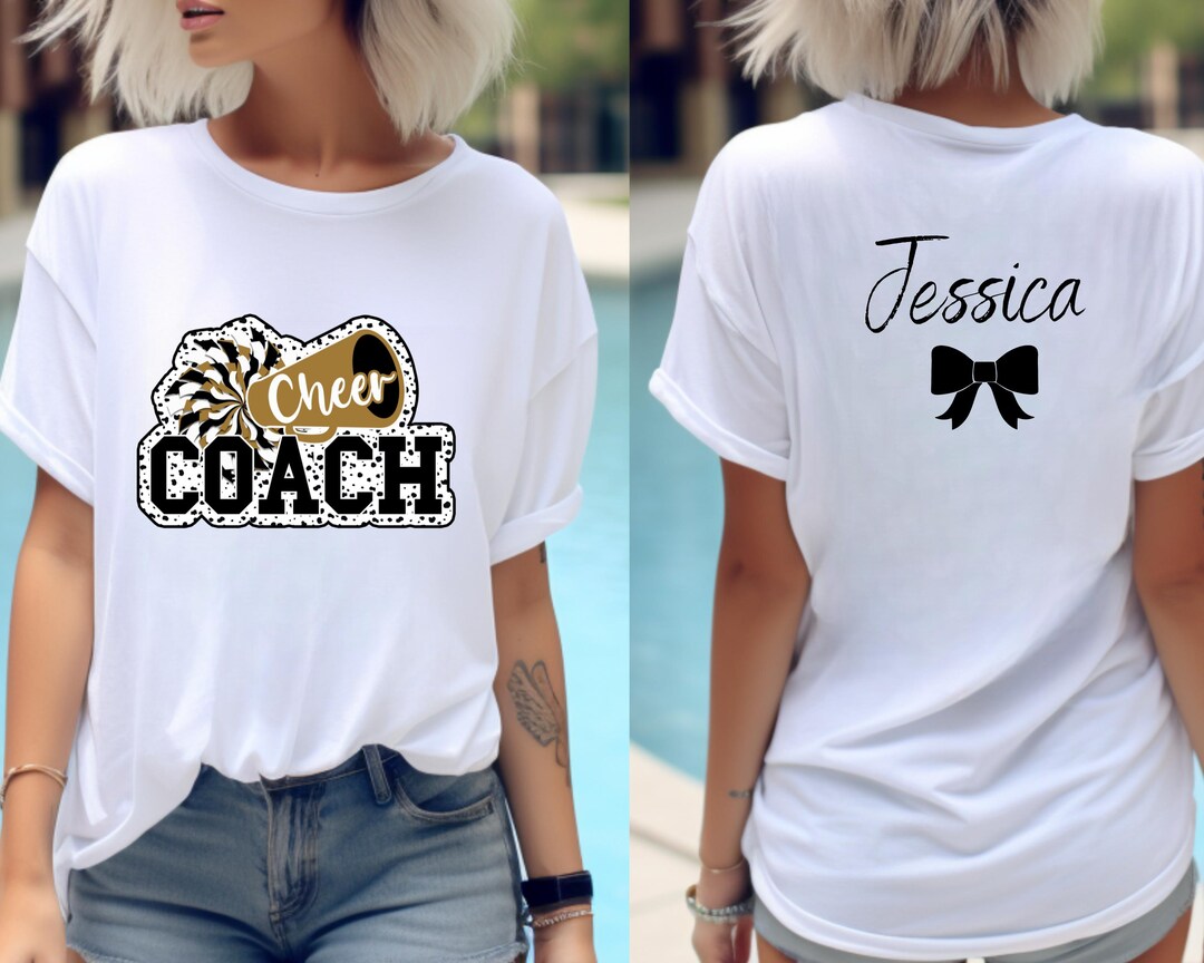 Personalized Cheer Coach Shirt, Cheer Coach T-shirt, Custom Cheer Coach ...