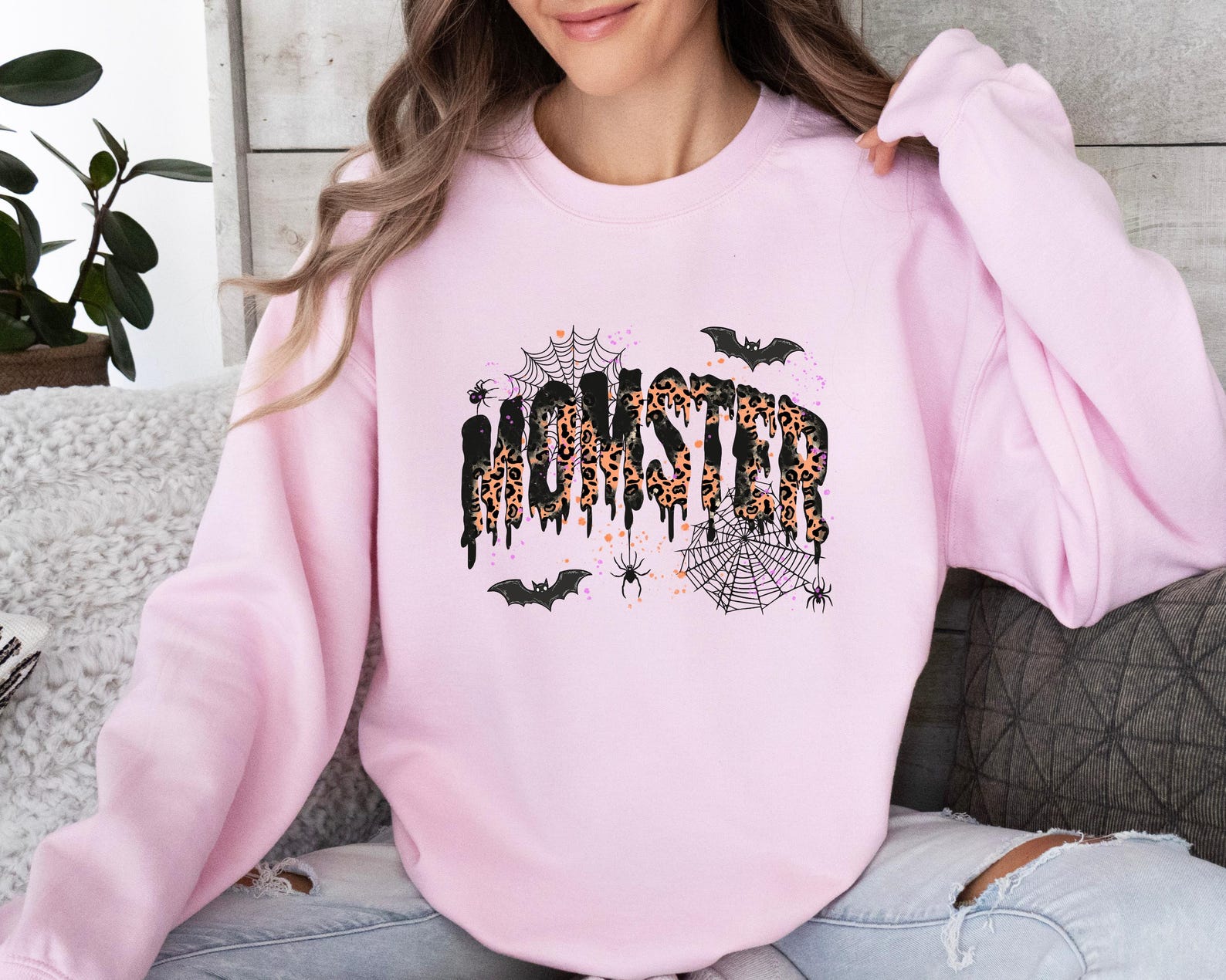 Momster Halloween Hoodie, Momster Sweatshirt, Halloween Mom Sweater ...