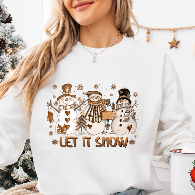Let It Snow Sweater - Etsy