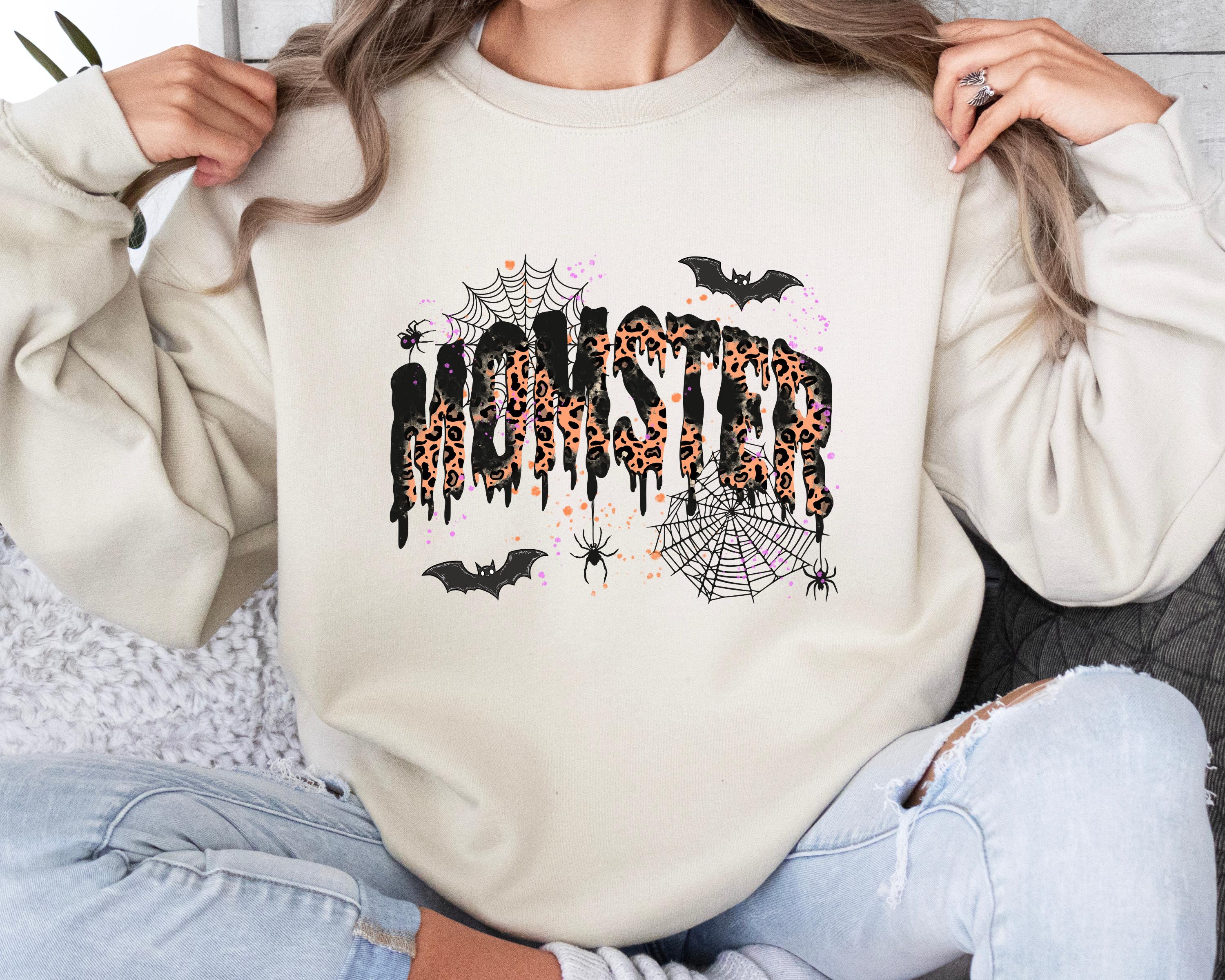 Momster Halloween Hoodie, Momster Sweatshirt, Halloween Mom Sweater ...
