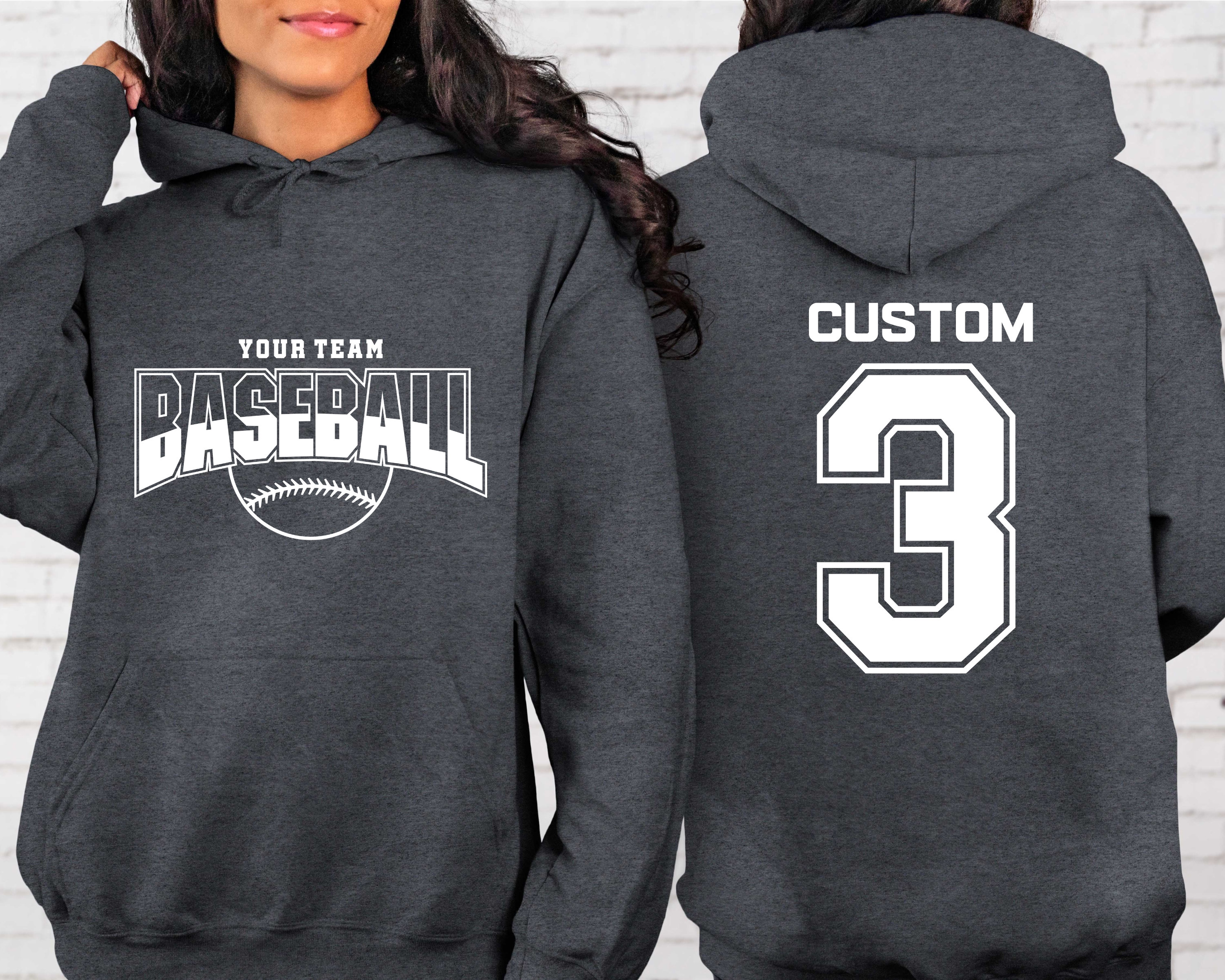 Personalized Baseball Sweatshirt, Customized Baseball Shirt, Game Day ...