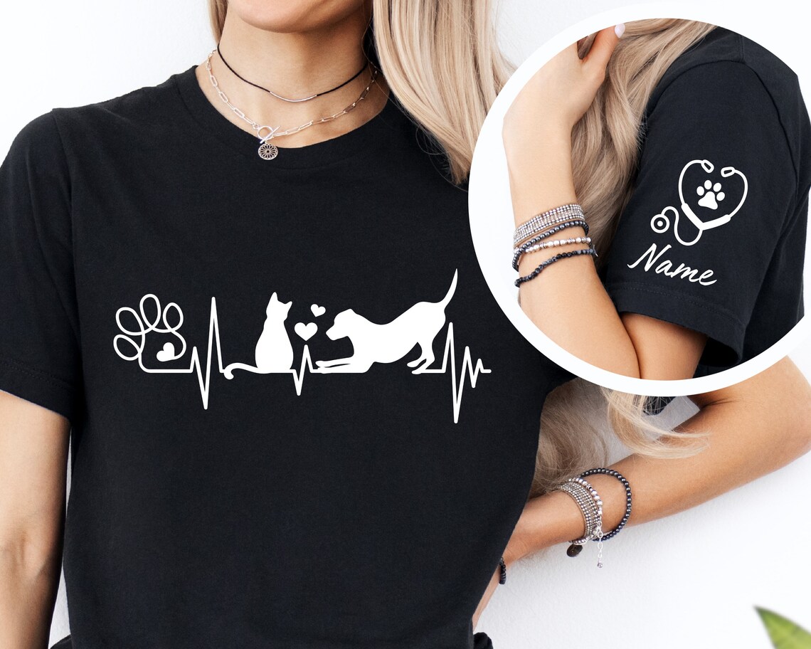 Custom Vet Tech Shirt, Vet Tech T-shirt, Personalized Vet Gifts ...