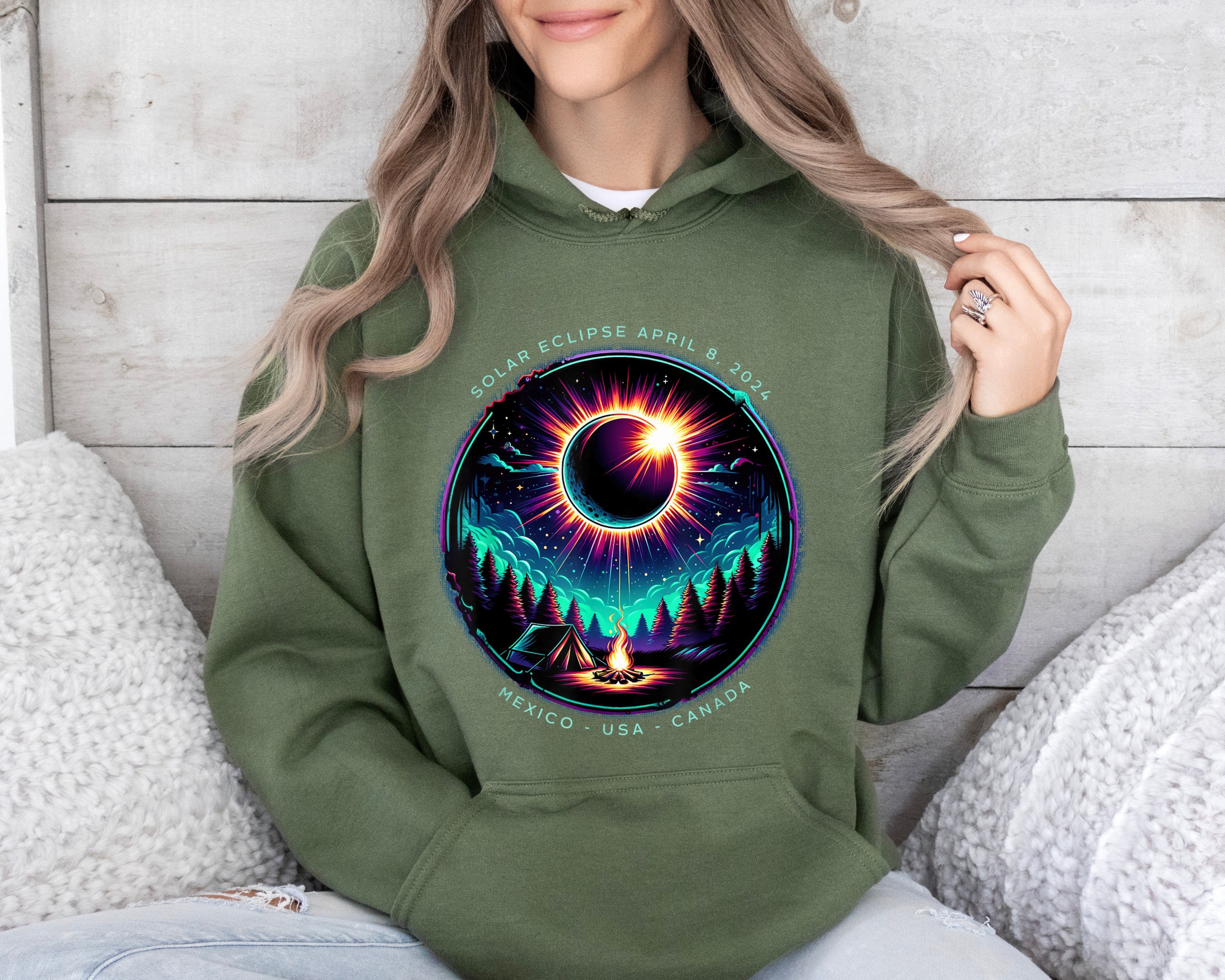 Custom Total Solar Eclipse 2024 Shirt, April 8 2024 Shirt,celestial ...