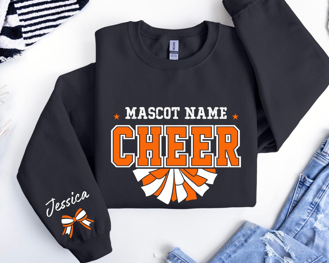 Custom Cheer Sweatshirt, Cheer Sweater, Cheer Squad Sweaters, Cheer ...
