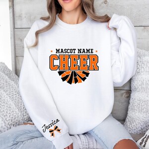 Custom Cheer Sweatshirt, Cheer Sweater, Cheer Squad Sweaters, Cheer ...