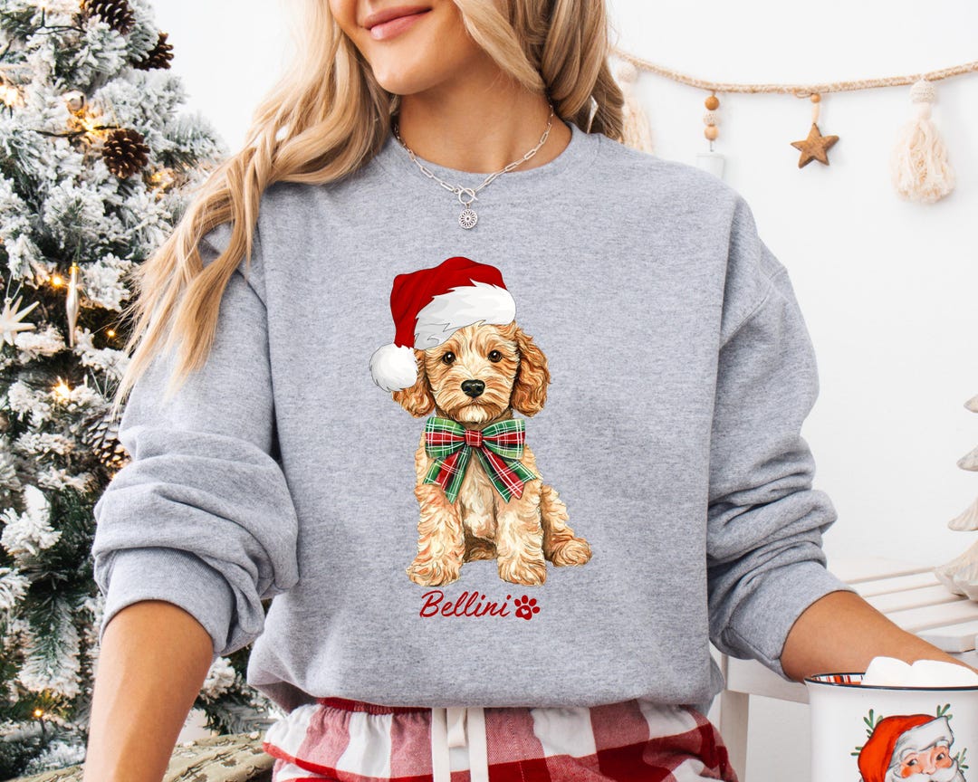 Goldendoodle Christmas Sweatshirt, Custom Doodle Mom Sweater,christmas ...