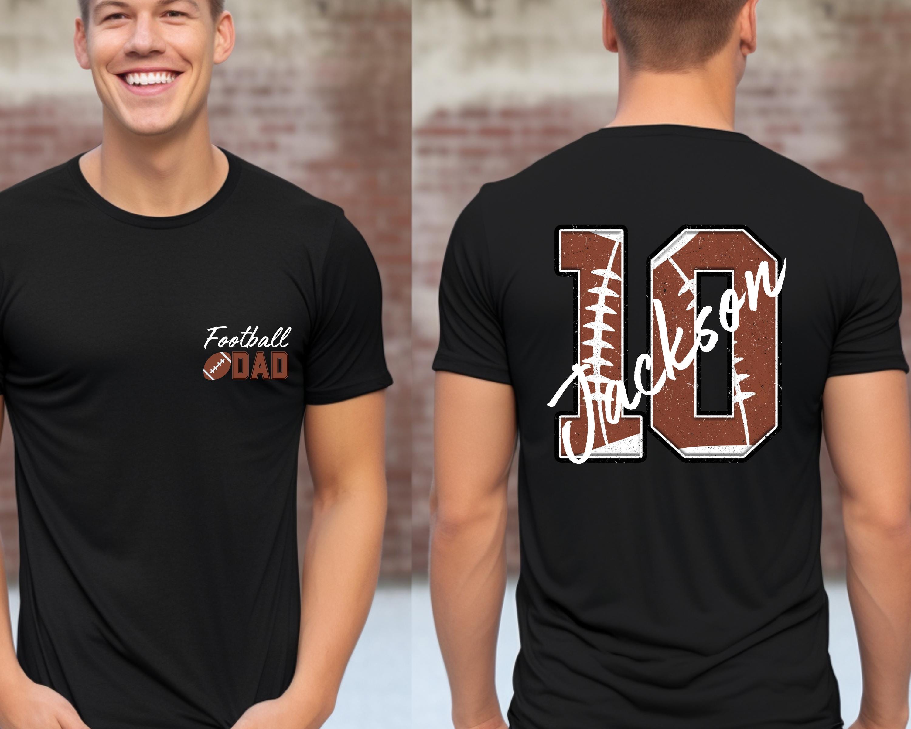 Personalized Football Dad Shirt, Football Dad Shirt With Kids Name and ...