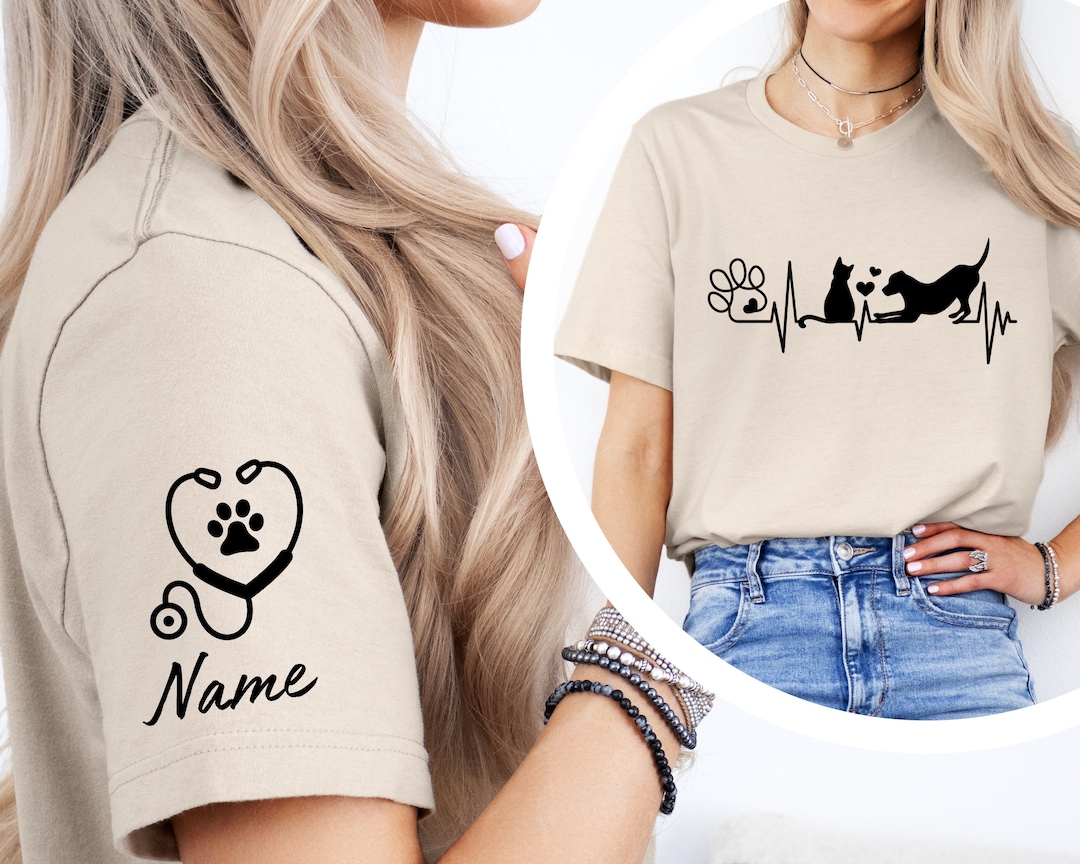 Custom Vet Tech Shirt, Vet Tech T-shirt, Personalized Vet Gifts ...