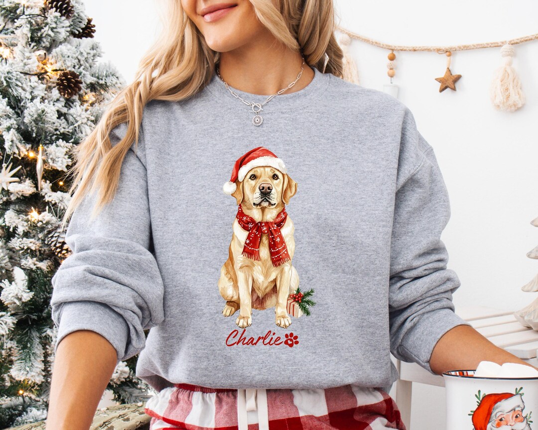 Labrador Retriever Christmas Sweatshirt, Labrador Mom Sweater,custom ...