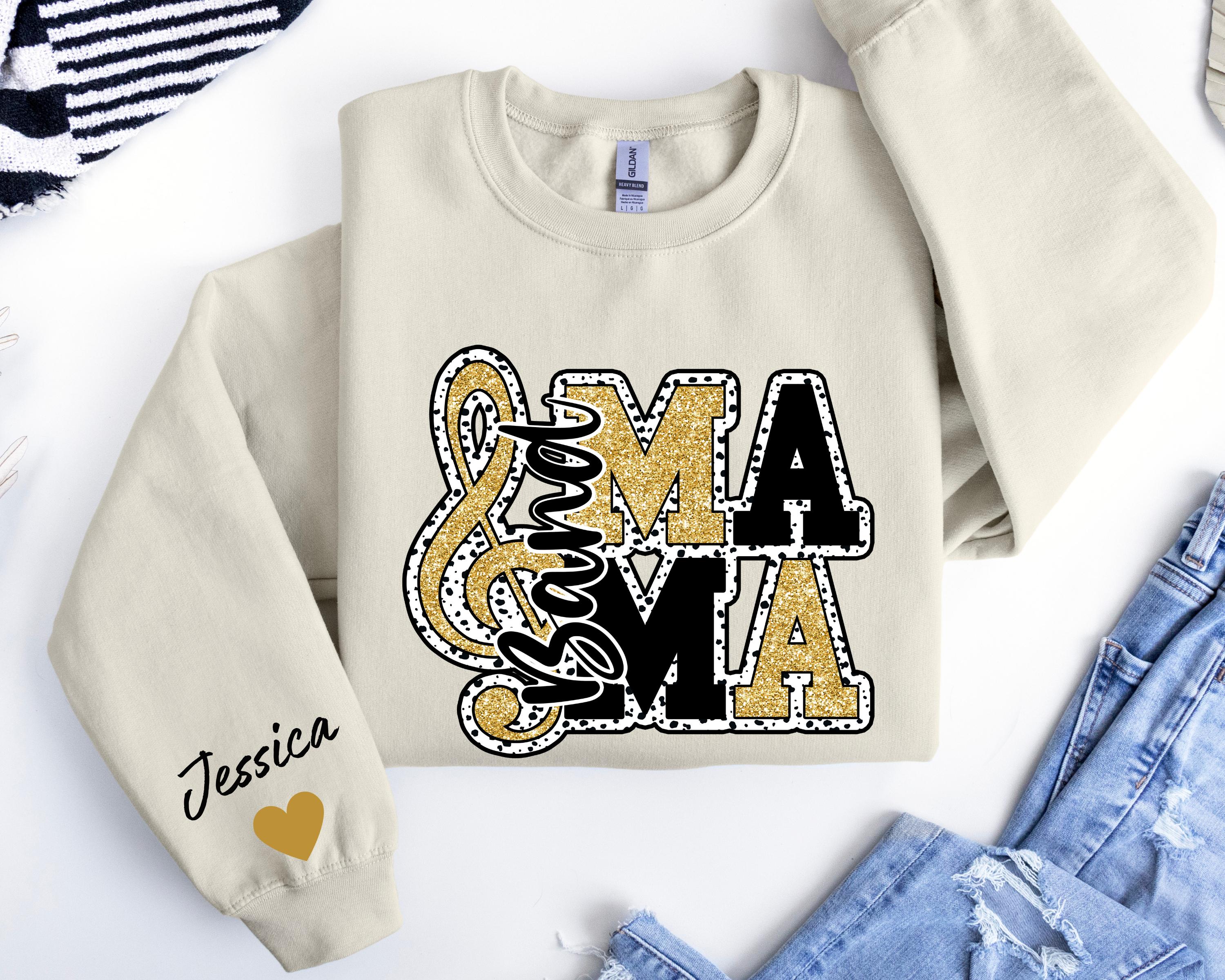 Band Mama Sweatshirt, Custom Band Mama Sweater, Band Mama Faux Glitter ...