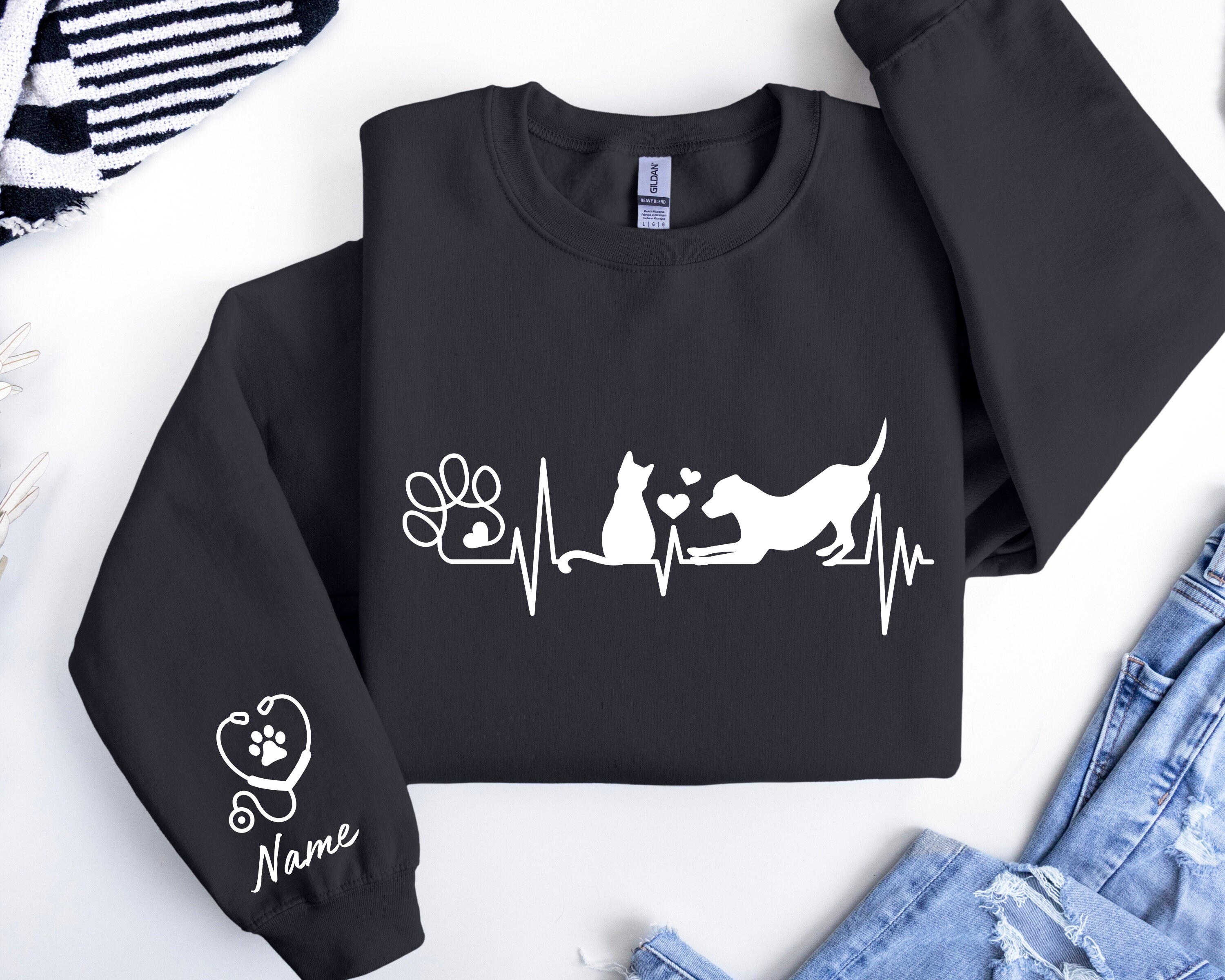 Custom Vet Tech Sweatshirt, Vet Tech Sweater, Personalized Vet Gifts ...