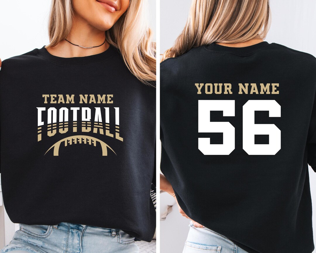 Personalized Football Sweatshirt,custom Football Team Name and Number ...