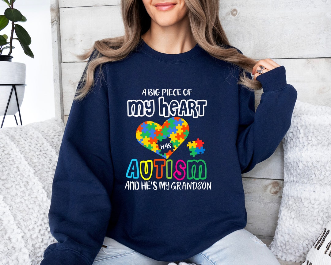 Custom Autism Sweatshirt, I Wear Blue for Autism Awareness, Autism ...