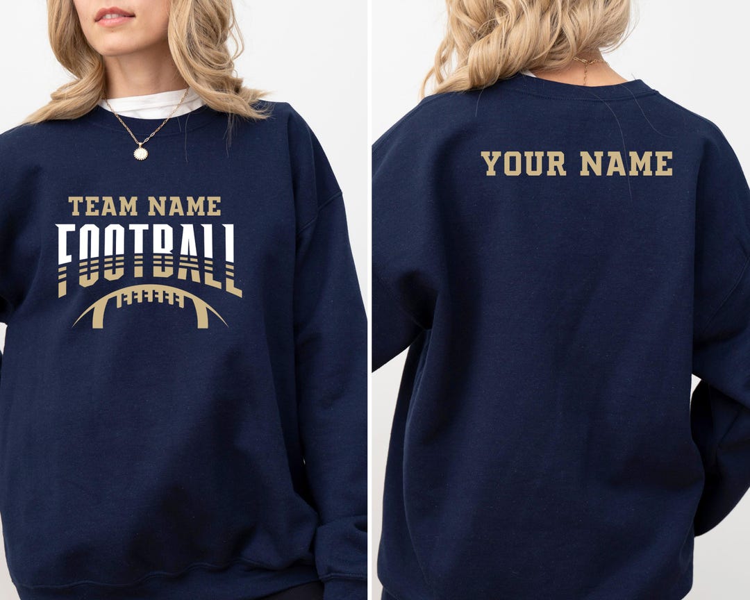 Personalized Football Sweatshirt,custom Football Team Name and Number ...