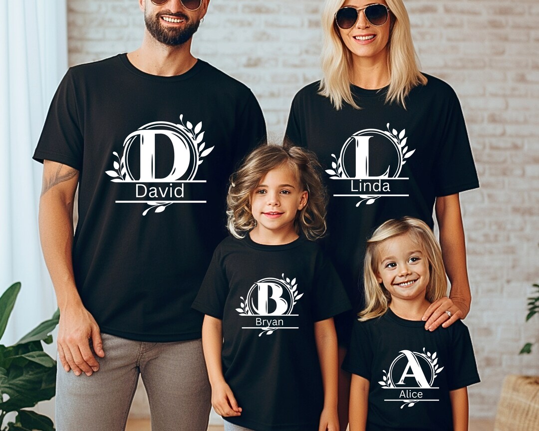 Personalized Family Sweatshirt With Names, Family Name Shirts , Group ...