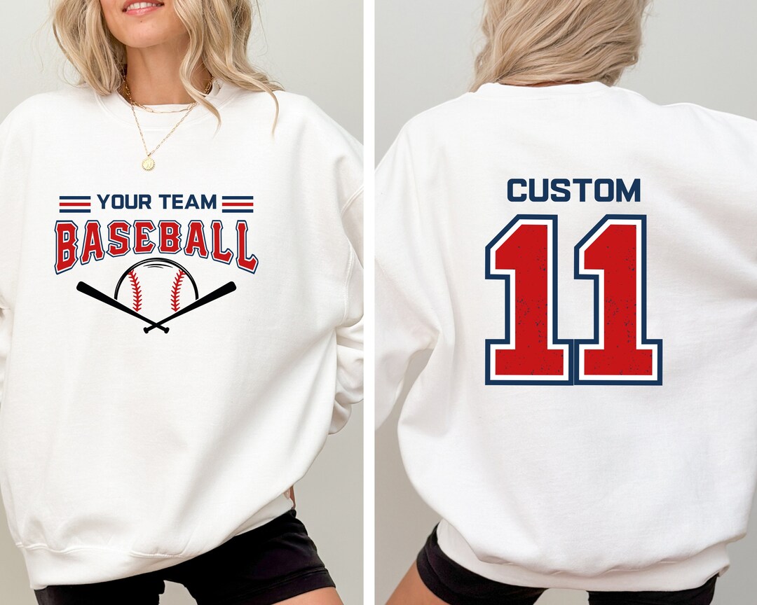 Custom Baseball Sweatshirt, Personalized Baseball Shirt, Baseball Team ...