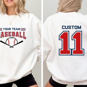Custom Baseball Sweatshirt, Personalized Baseball Shirt, Baseball Team ...