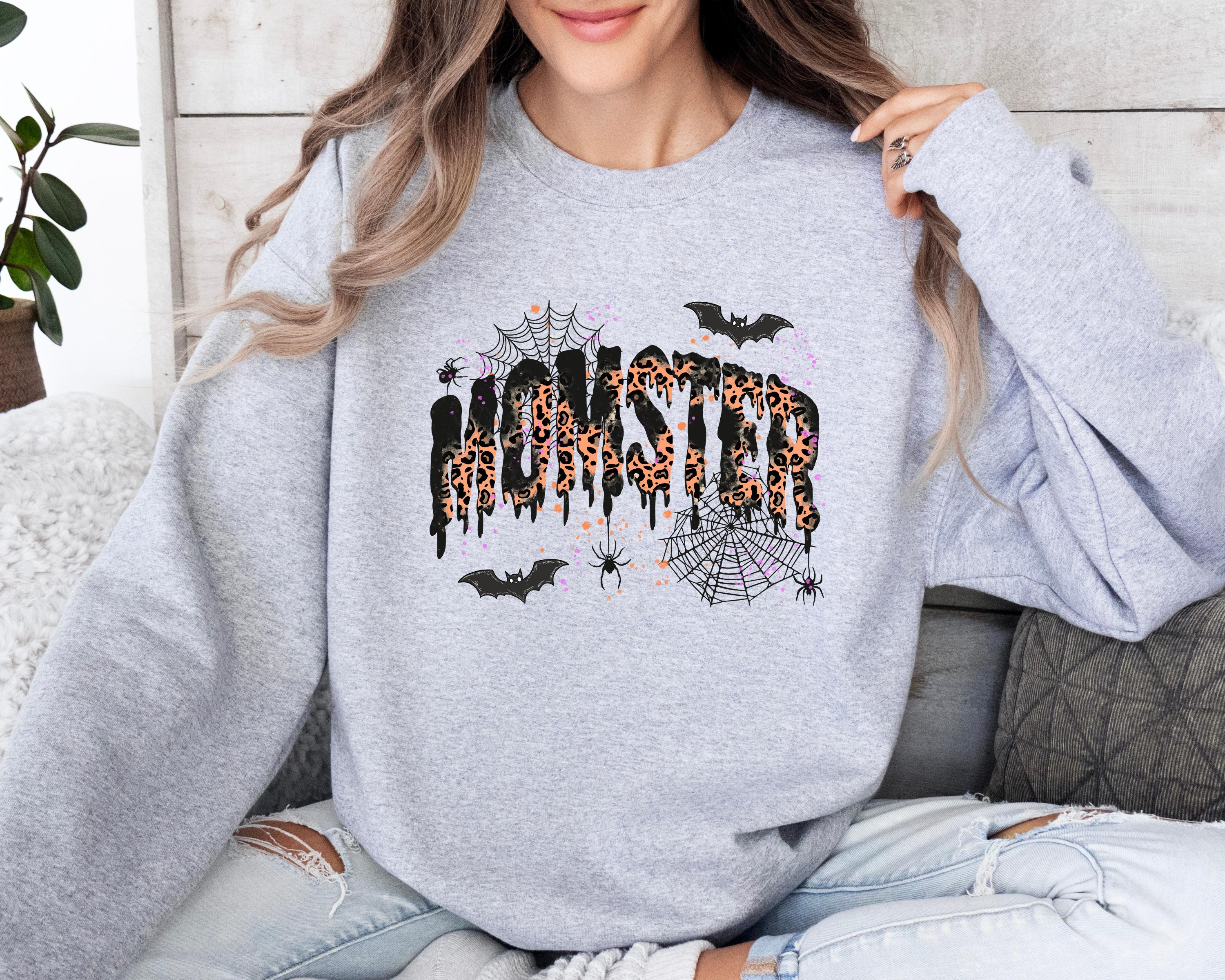 Momster Halloween Hoodie, Momster Sweatshirt, Halloween Mom Sweater ...