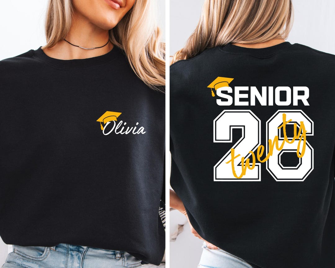 Custom Senior 2026 Sweatshirt, Graduation 2026 Hoodie, Senior Gift ...
